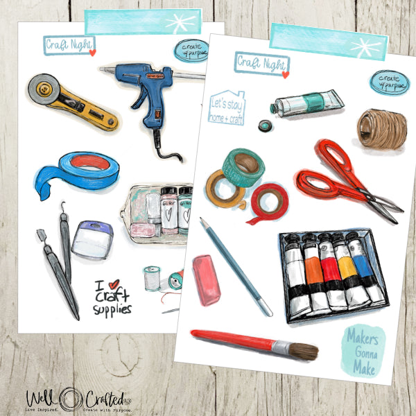 Stickers – Well Crafted Studio